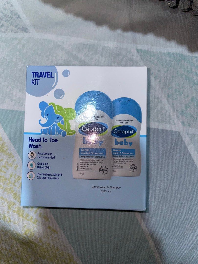 Cetaphil baby head to toe wash travel kit, Babies & Kids, Bathing ...