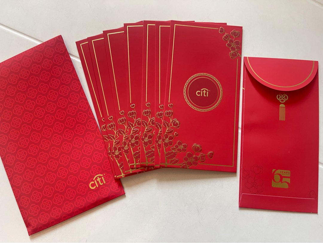 Citibank Red Packet 2025/ Ang Pow/ 8 pcs /Angpow, Hobbies & Toys ...