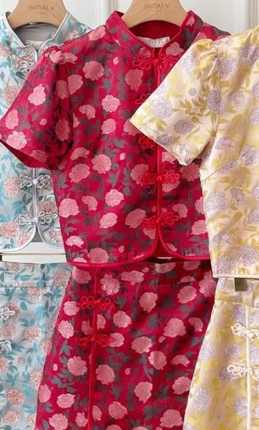 CNY Cheongsam Set, Women's Fashion, Dresses & Sets, Traditional ...