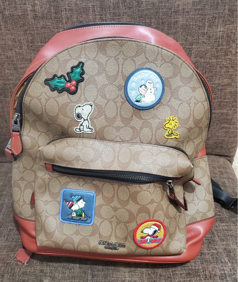 Coach X Peanuts West Backpack, Women's Fashion, Bags & Wallets ...