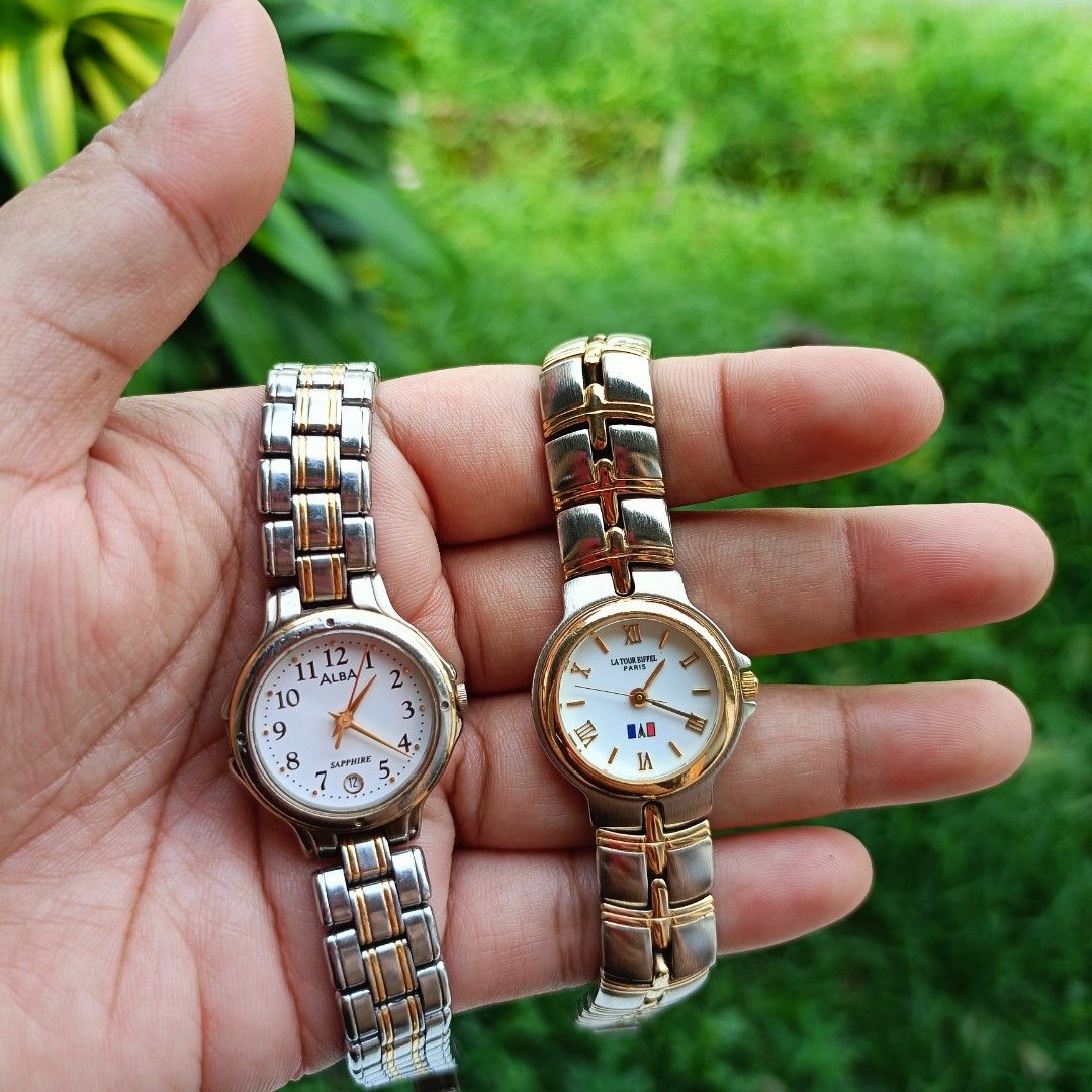 Combo Used Vintage Alba Sapphire & La Tour Eiffel Paris #m27, Women's ...