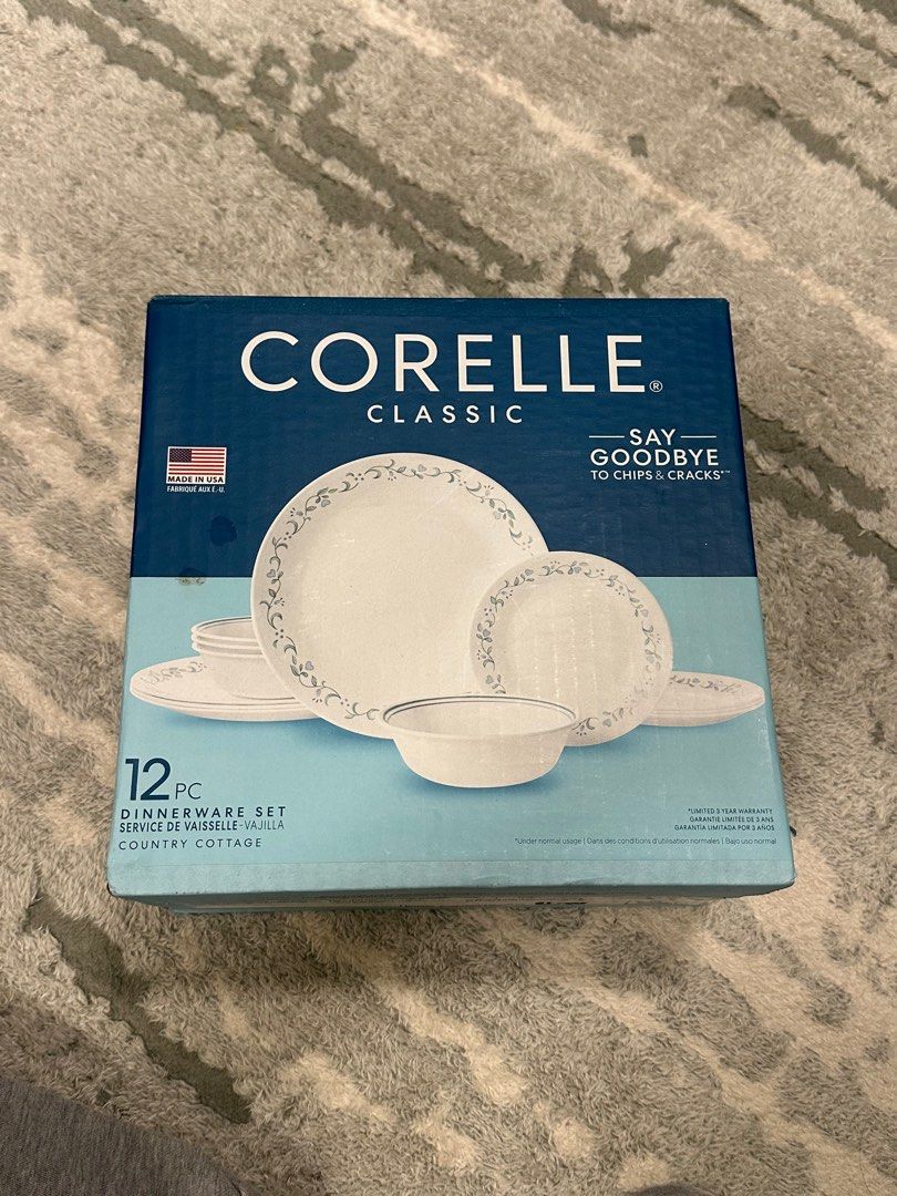Corelle Classic Country Cottage (Set 12pc), Furniture & Home Living ...