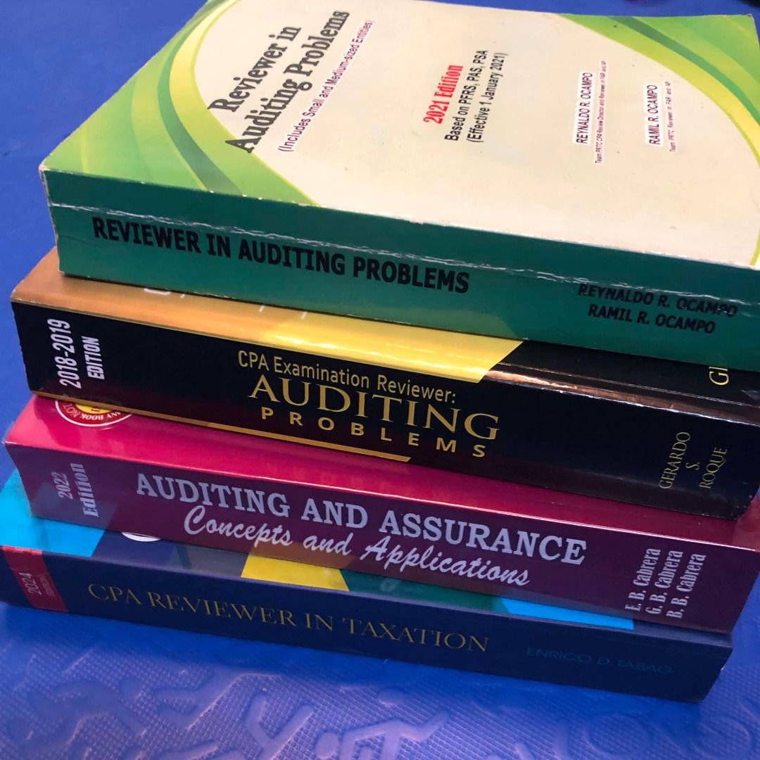 CPA Reviewer in Taxation 2024 by Tabag and Auditing Problems Books (SET ...