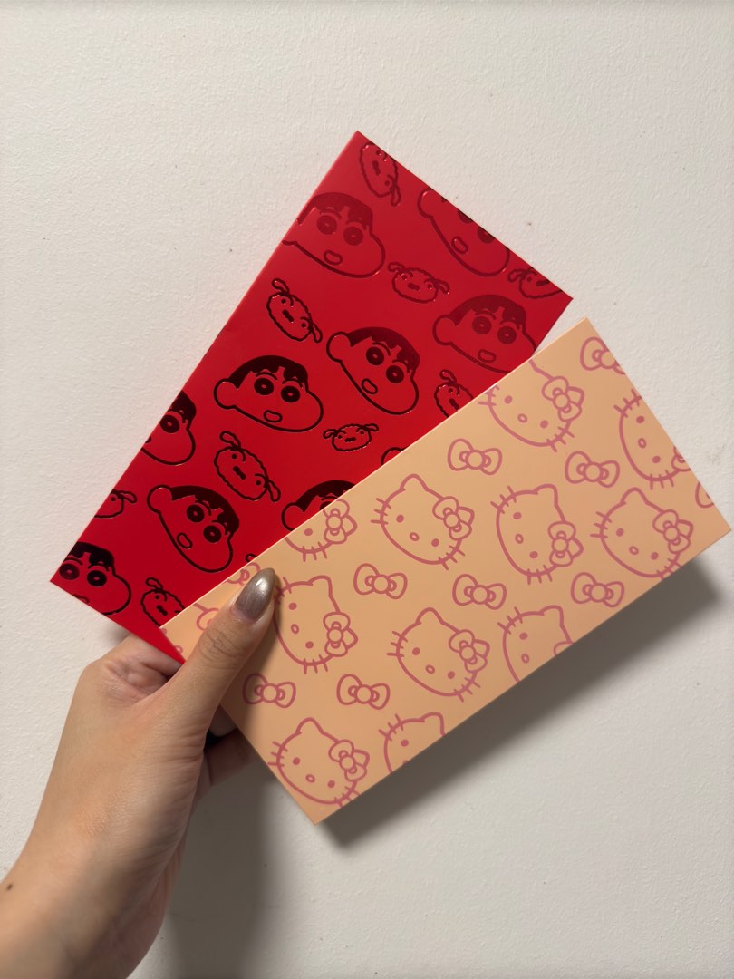 Crayon Shin-Chan & Hello Kitty Red Packets, Hobbies & Toys, Art ...