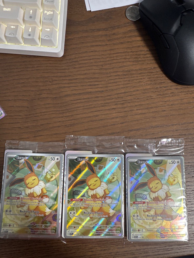 Eevee Promo Card Prismatic Evolution, Hobbies & Toys, Toys & Games on ...