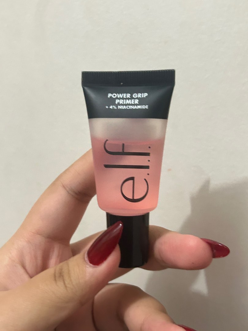 elf cosmetics power grip primer w/ niacinamide (pink), Beauty ...