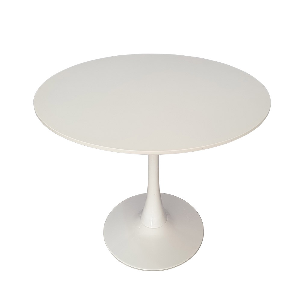 Ergodynamic WT-80R Round Table 80cm Diameter Round Wooden Painted Top ...