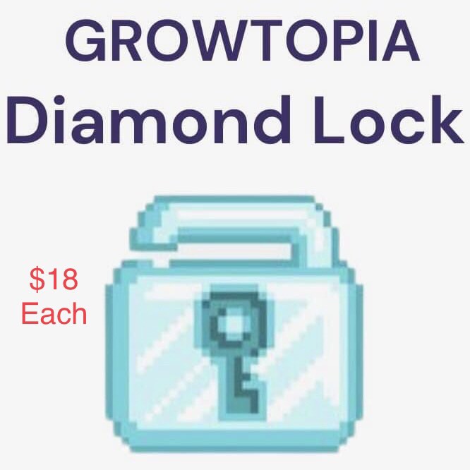 Growtopia Blue Gem Lock Growtopia Diamond Lock BGL DL, Video Gaming ...