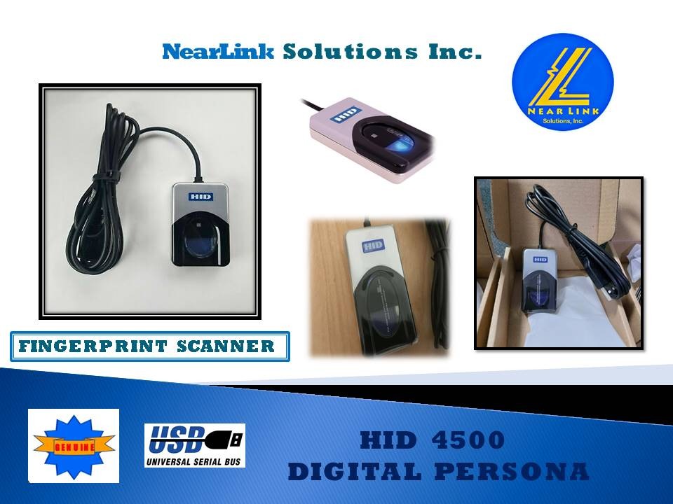 HID 4500 U R U DIGITAL PERSONA FINGERPRINT SCANNER, Computers & Tech ...