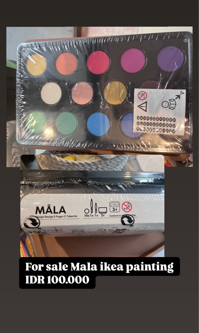 Ikea mala painting, Buku & Alat Tulis, Alat Tulis di Carousell
