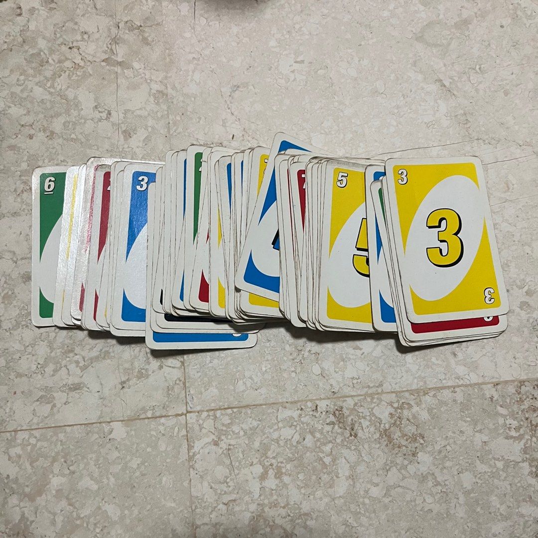 Incomplete Deck of Uno Cards, Hobbies & Toys, Toys & Games on Carousell
