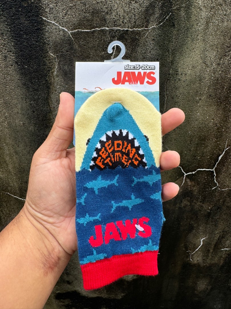 Jaws Movie Socks, Babies & Kids, Babies & Kids Fashion on Carousell