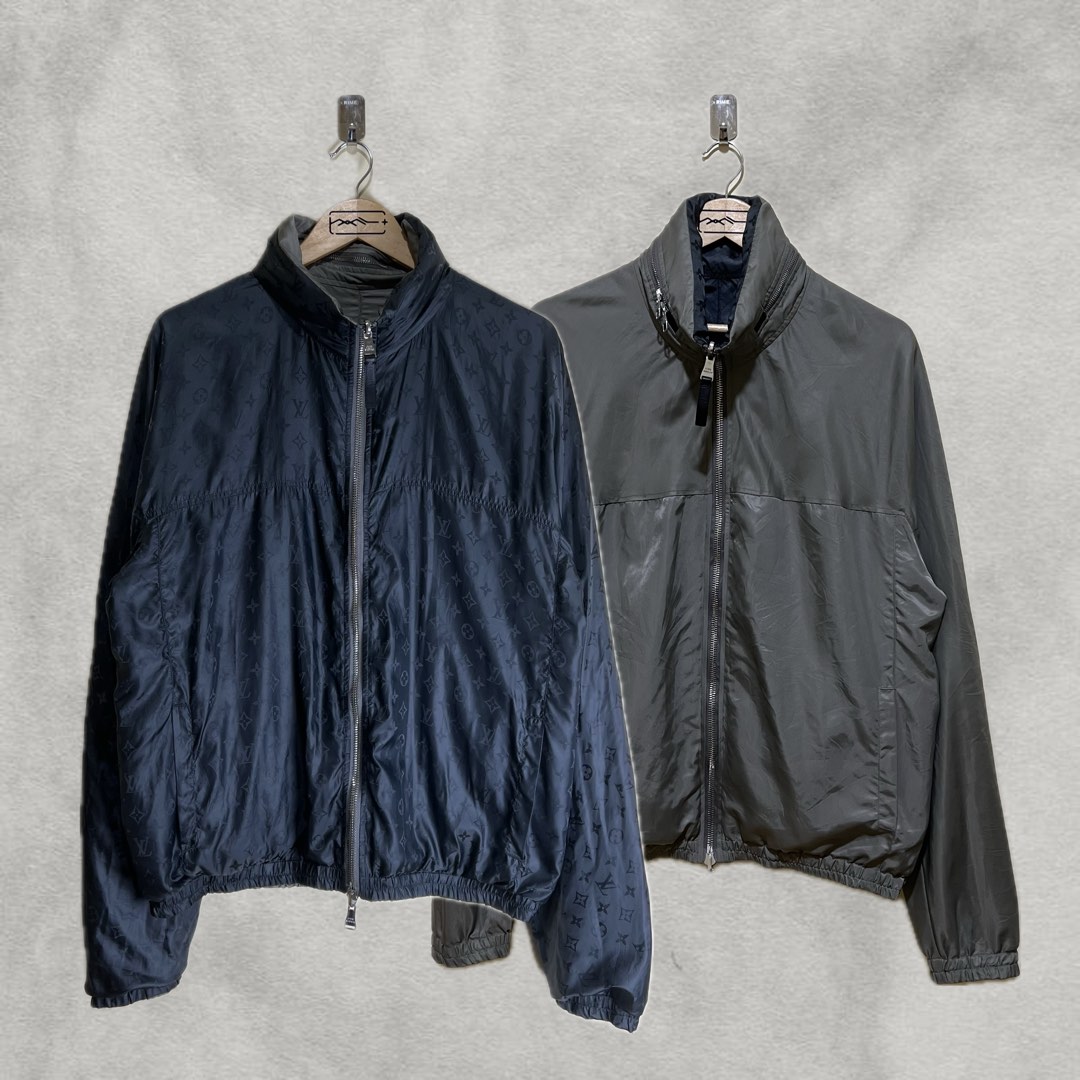 LV Reversible Jacket in Dark Gray, Men's Fashion, Coats, Jackets and ...