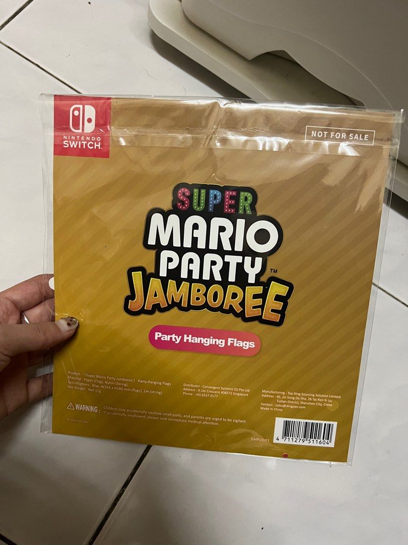 Mario party hanging flags, Hobbies & Toys, Toys & Games on Carousell