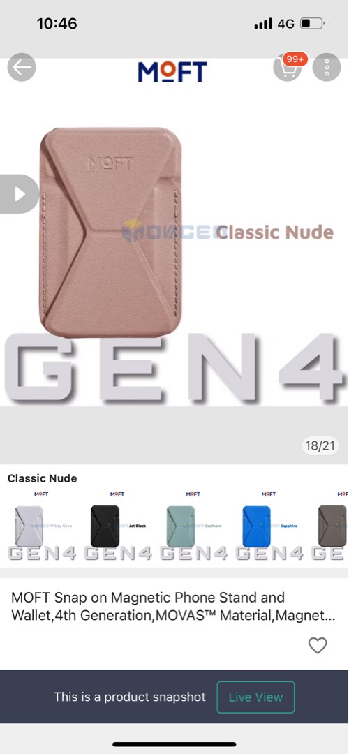 MOFT Snap On Magnetic Phone Stand and Card Holder, Mobile Phones & Gadgets, Mobile & Gadget ...