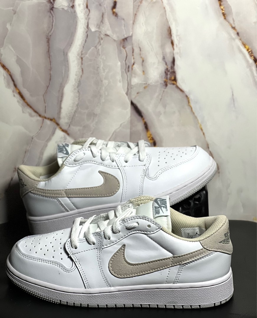 Nike Air Jordan 1 Low - Neutral Grey, Women's Fashion, Footwear ...
