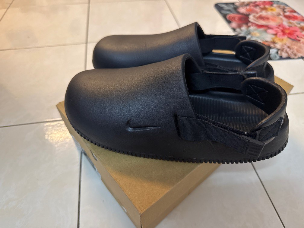 Nike clam mule, Men's Fashion, Footwear, Flipflops and Slides on Carousell