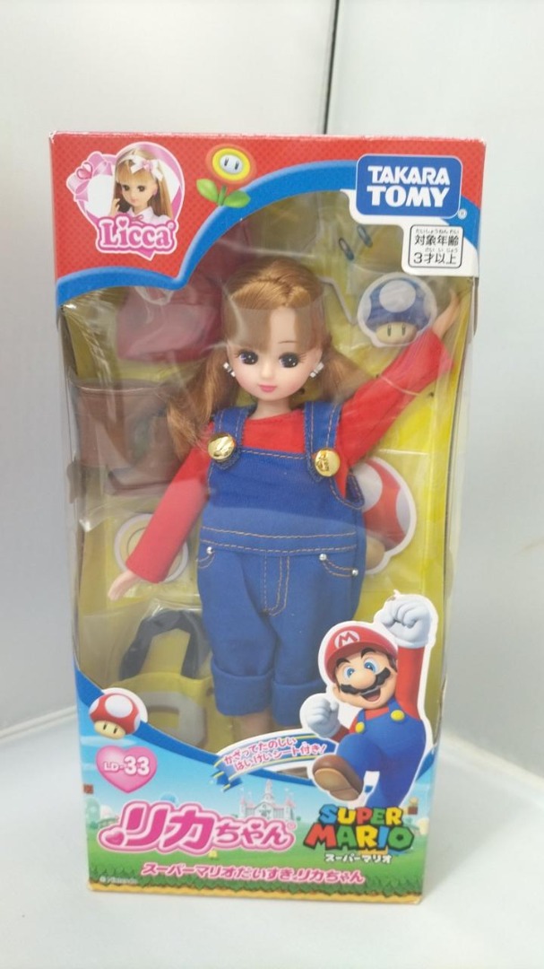 NRFB Licca x Super Mario Licca-chan DOLL Takara Tomy, Hobbies & Toys ...