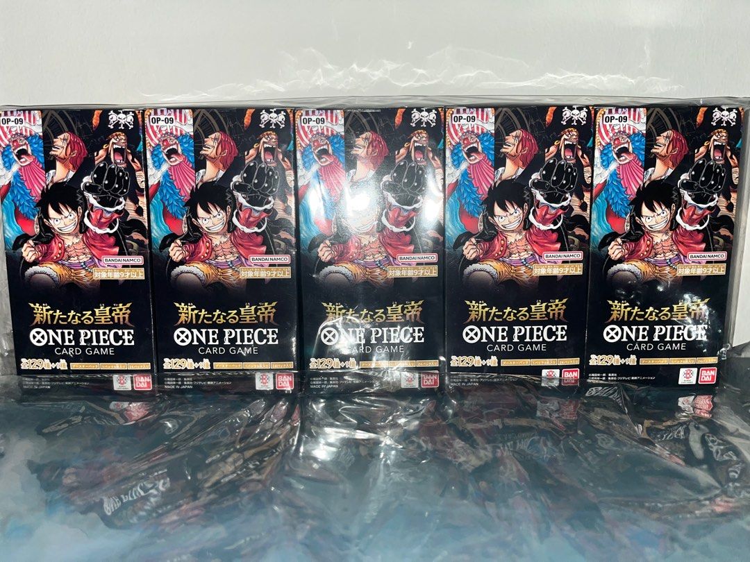 OP09 ONE PIECE Card Game Booster Pack "Emperors In The New World" Box ...