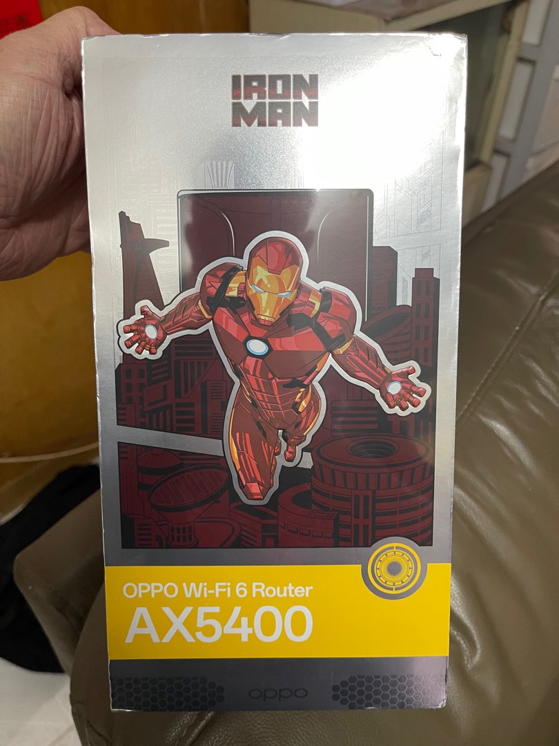 Marvel IRON MAN 特別版 Oppo wi-fi 6 Router AX5400, 電腦＆科技, 電腦周邊及配件, Wifi及上網相關產品 - Carousell