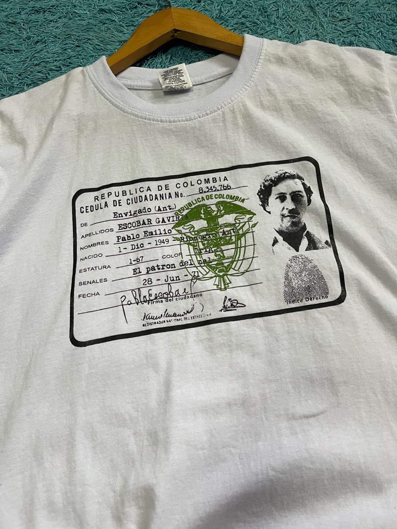 Pablo Escobar, Men's Fashion, Tops & Sets, Tshirts & Polo Shirts on ...