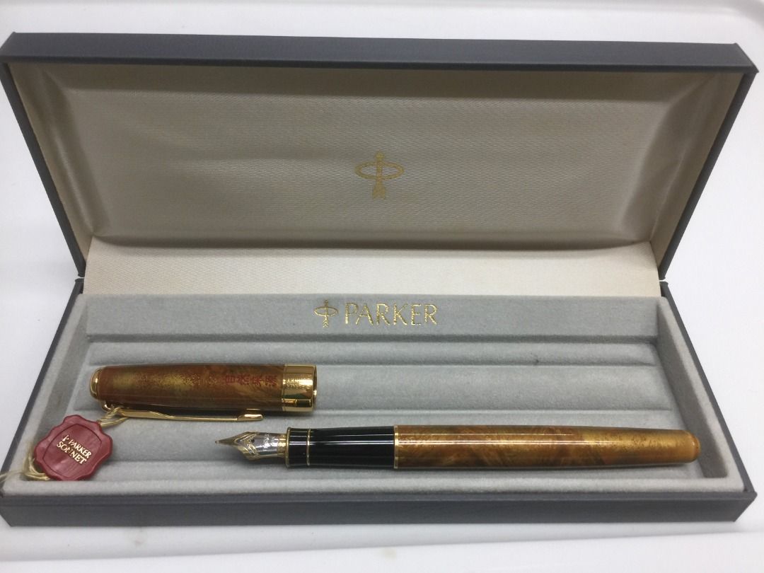 Parker Sonnet Chinese Laque Ambre Fountain Pen ~ 派克 Sonnet 卓爾 "自然來源 ...