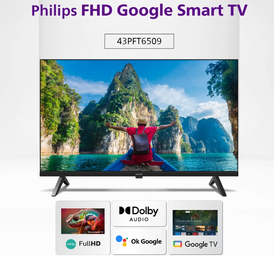 Philips 43" Smart Google TV, TV & Home Appliances, TV & Entertainment ...