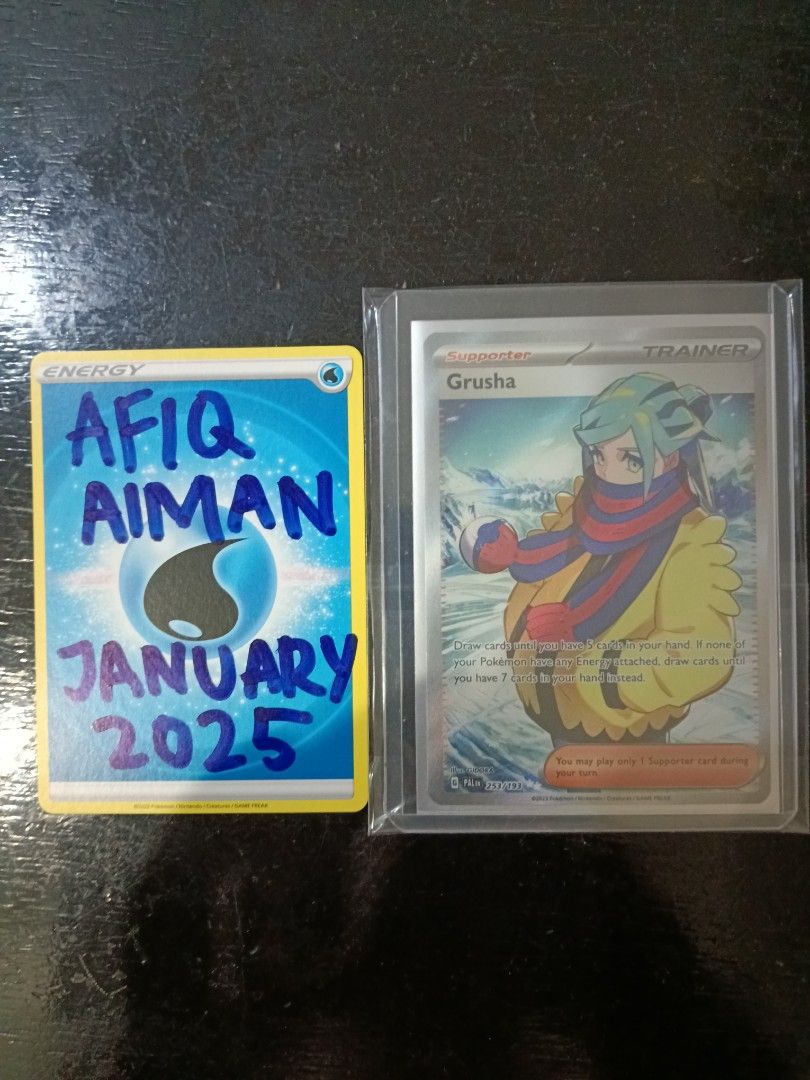 POKEMON GRUSHA FULL ART TCG, Hobbies & Toys, Toys & Games on Carousell