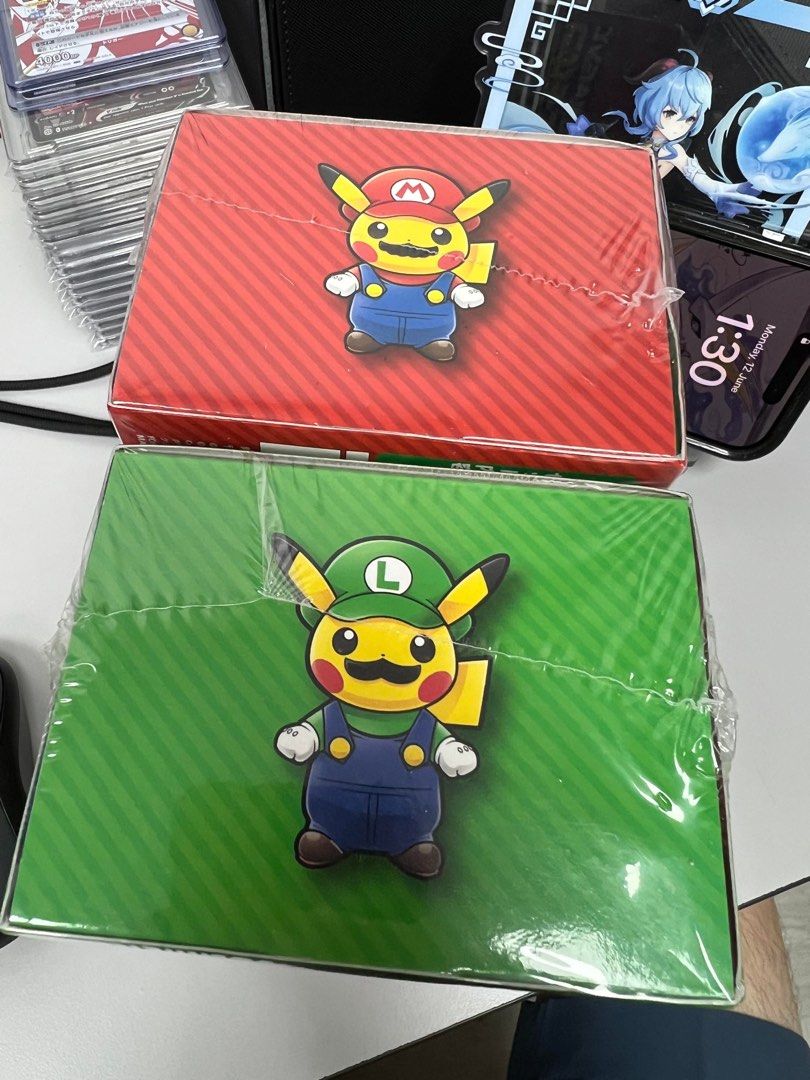 Pokemon Mario Luigi Pikachu poncho Sealed Box, Hobbies & Toys, Toys ...