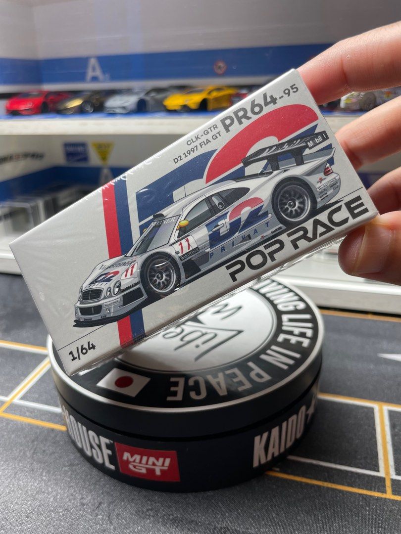 Pop Race CLK GTR D2 1997 FIA GT mercedes 1/64 scale for diorama ...