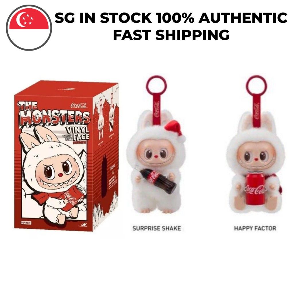 POPMART The Monsters Labubu V3 ZIMOMO Coca Cola Vinyl Face Plush ...