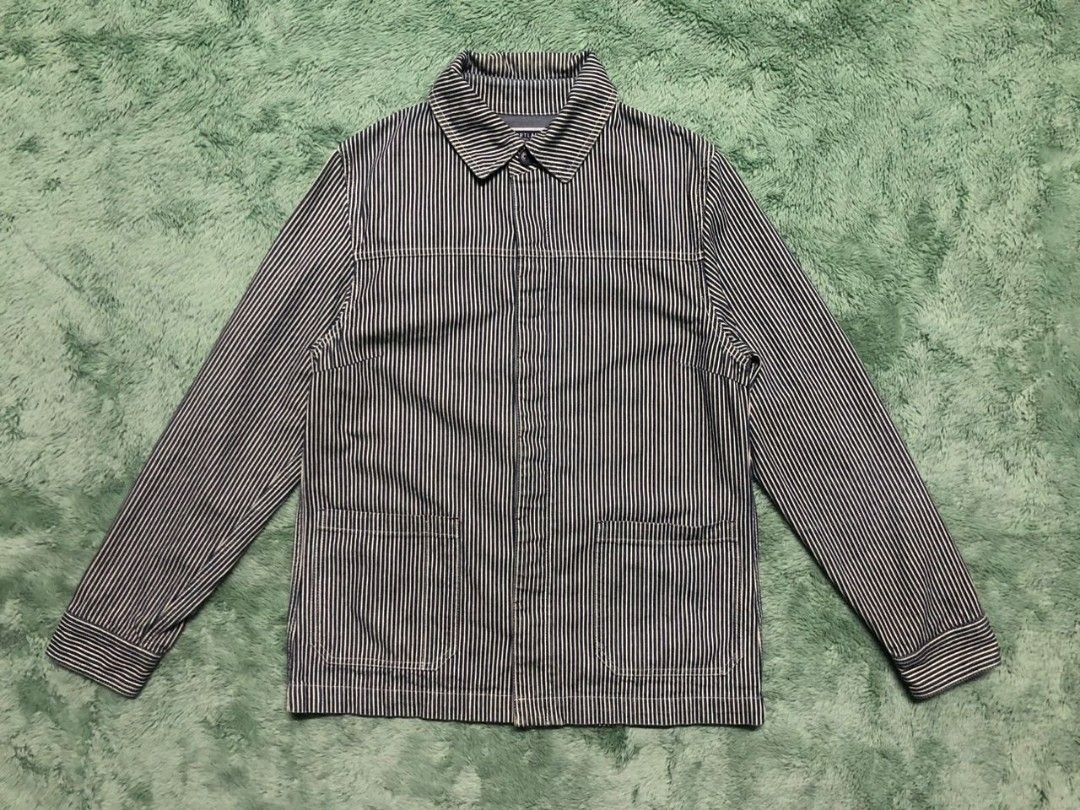 PORTLAND HICKORY RELAKS BLUE WORK JACKET, Men's Fashion, Coats, Jackets ...