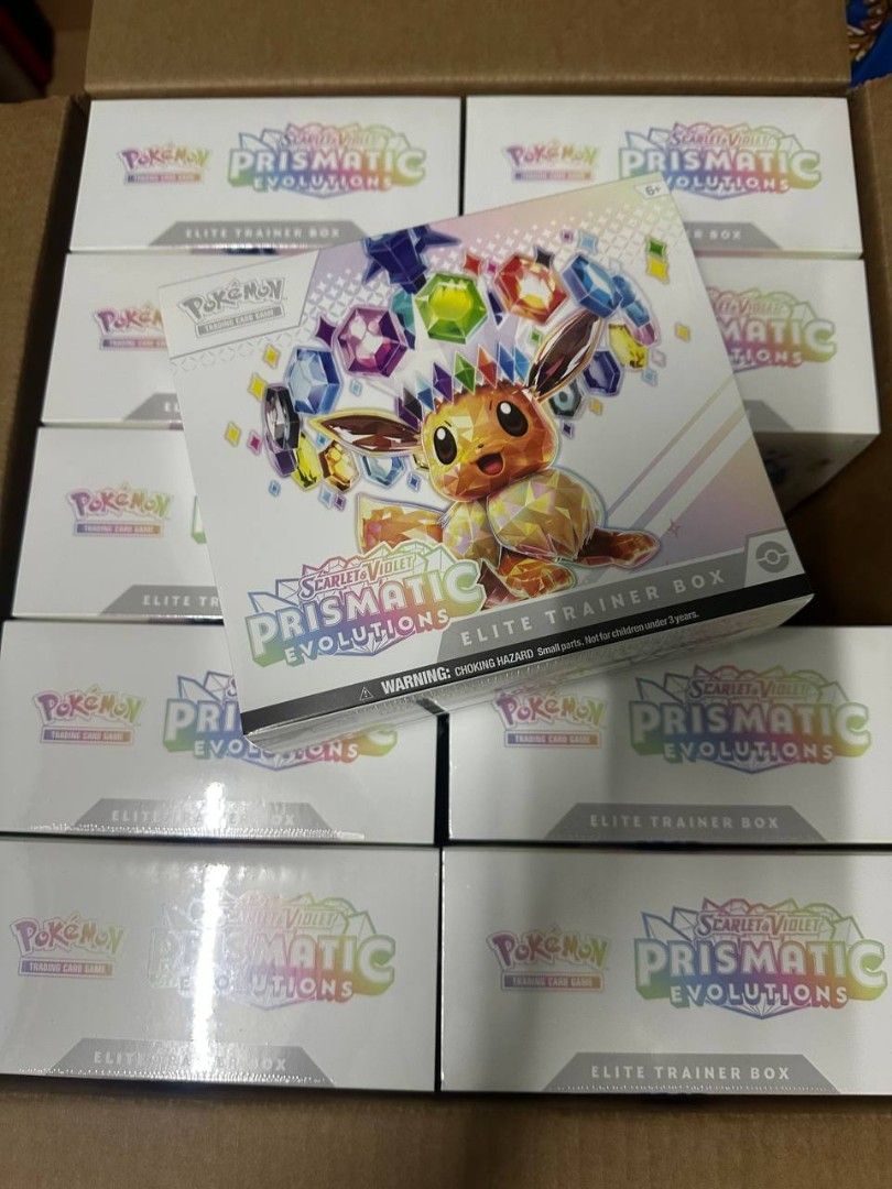 Prismatic Evolution Elite Trainer Box - Pokemon ETB, Hobbies & Toys ...