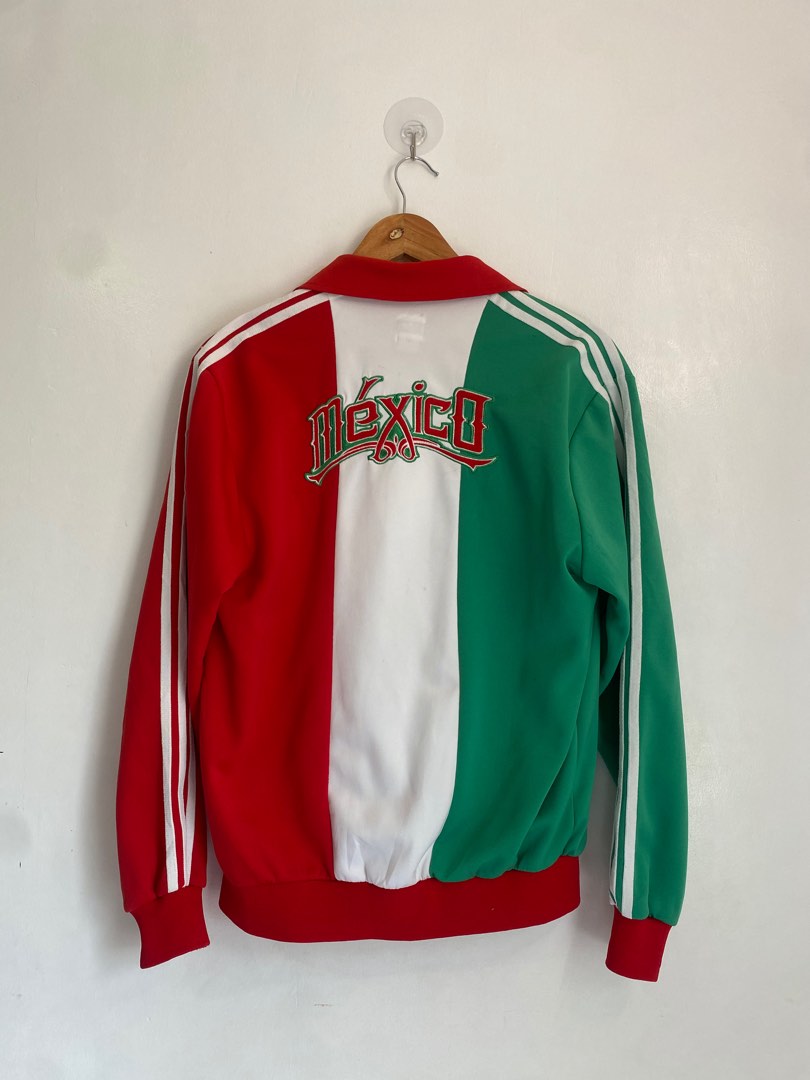 Rare Adidas Mexico Football Track Jacket Tricolor, Men's Fashion, Coats ...
