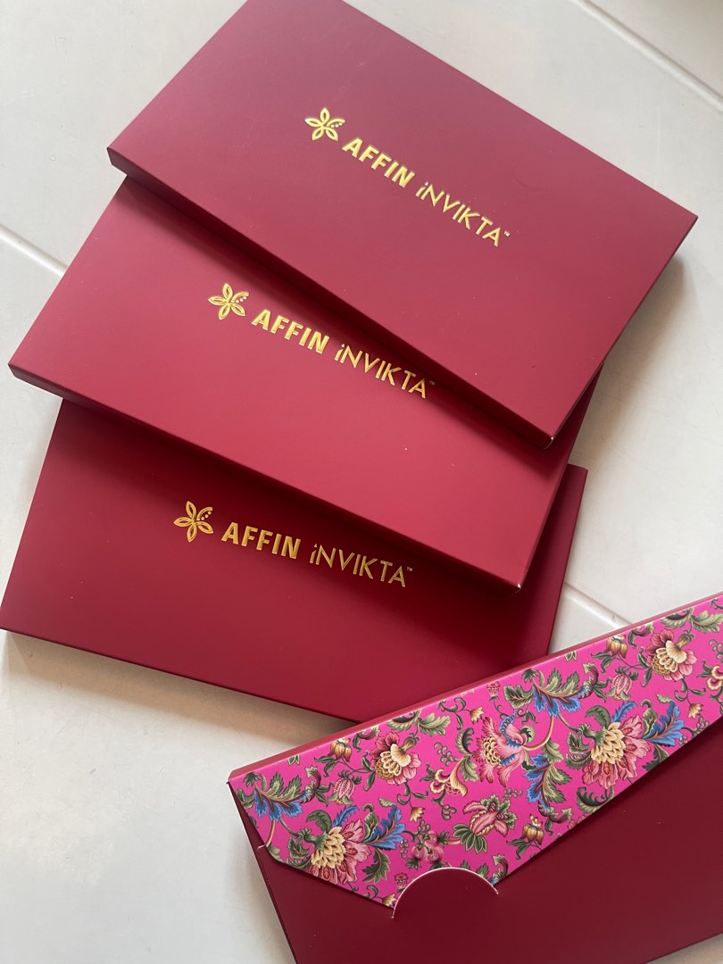[Rare] Affin Invikta Red Packet 2025/ Ang Pow/ 8 pcs /Angpow, Hobbies ...