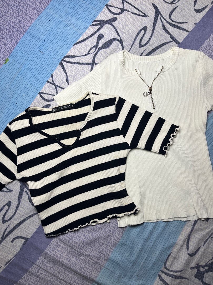 Ribbed Zara Top and Full Length Top - For Take All, Women's Fashion ...