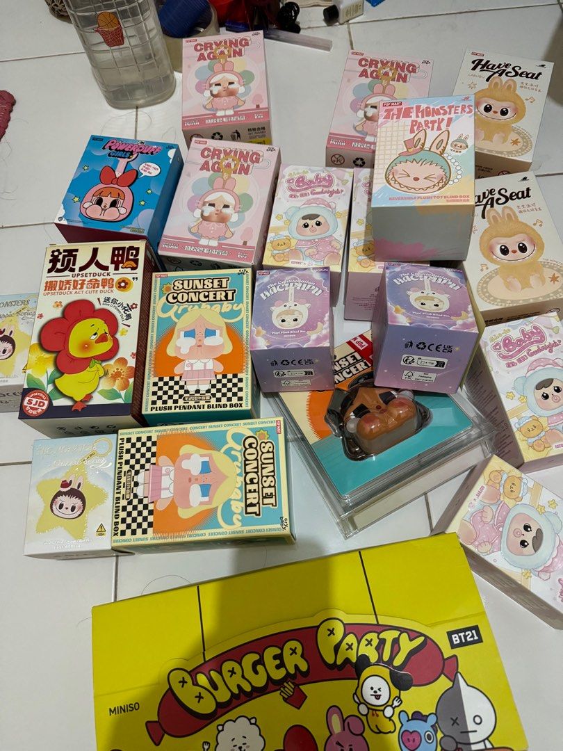 SALE LABUBU CRY BABY PPG BAO AO SUNSET CONCERT UPSET DUCK CRYING AGAIN ...