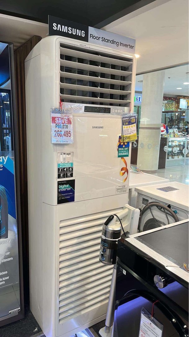 SAMSUNG FLOOR STANDING INVERTER AIR CONDITIONER, TV & Home Appliances ...