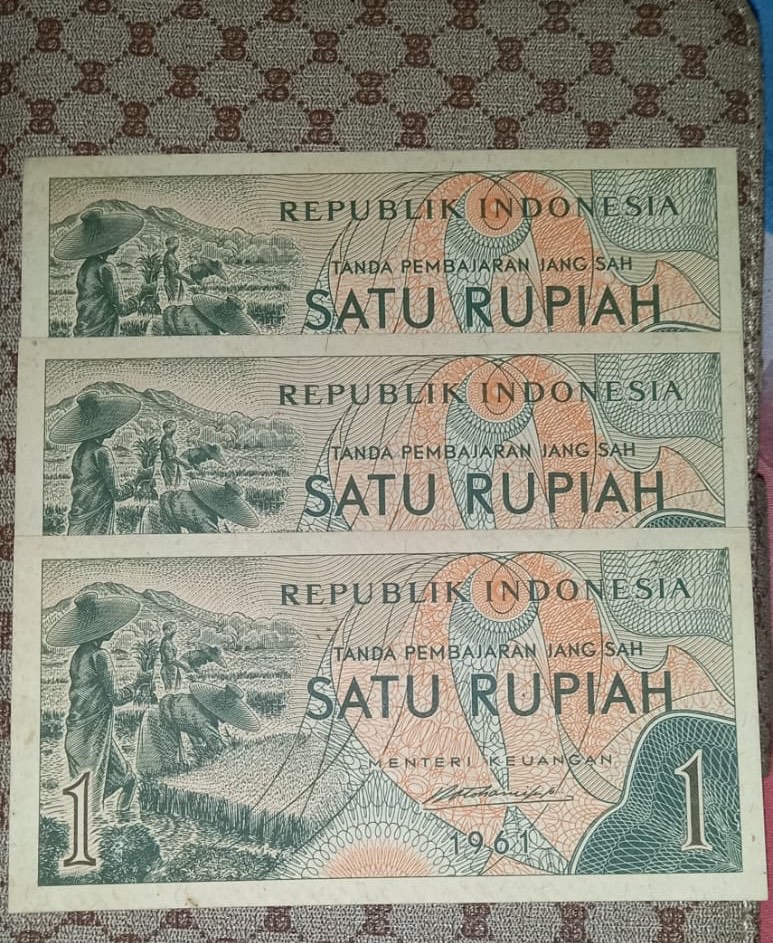 Satu rupiah series, Antik, Uang Lama di Carousell