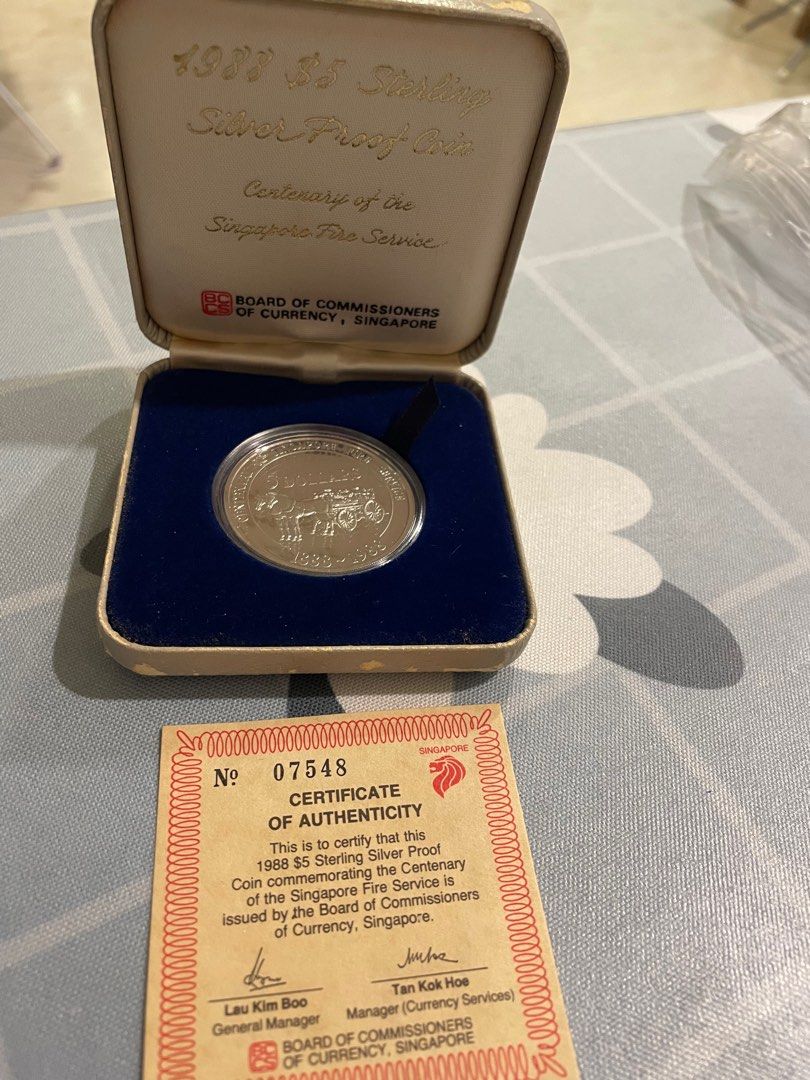 Singapore 1988 $5 Sterling Silver Proof Coin on Carousell