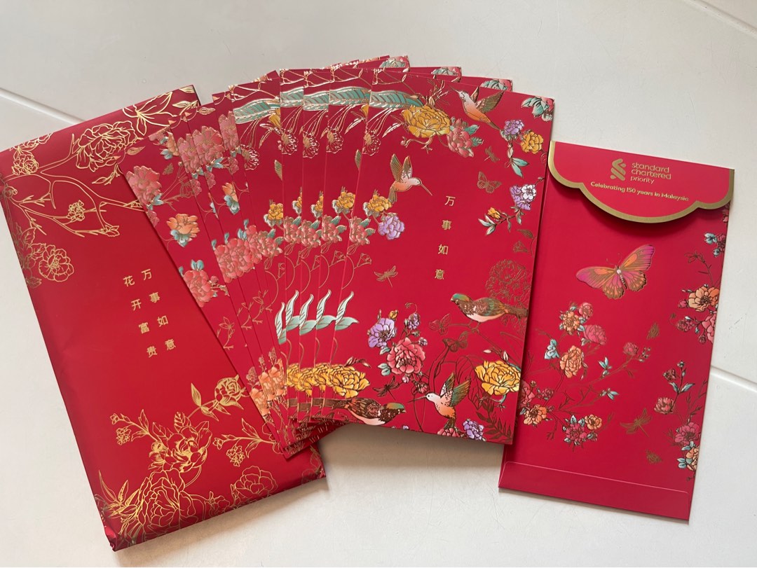 [sold] Standard Chartered Priority Red Packet 2025/ Ang Pow/ 10 pcs ...