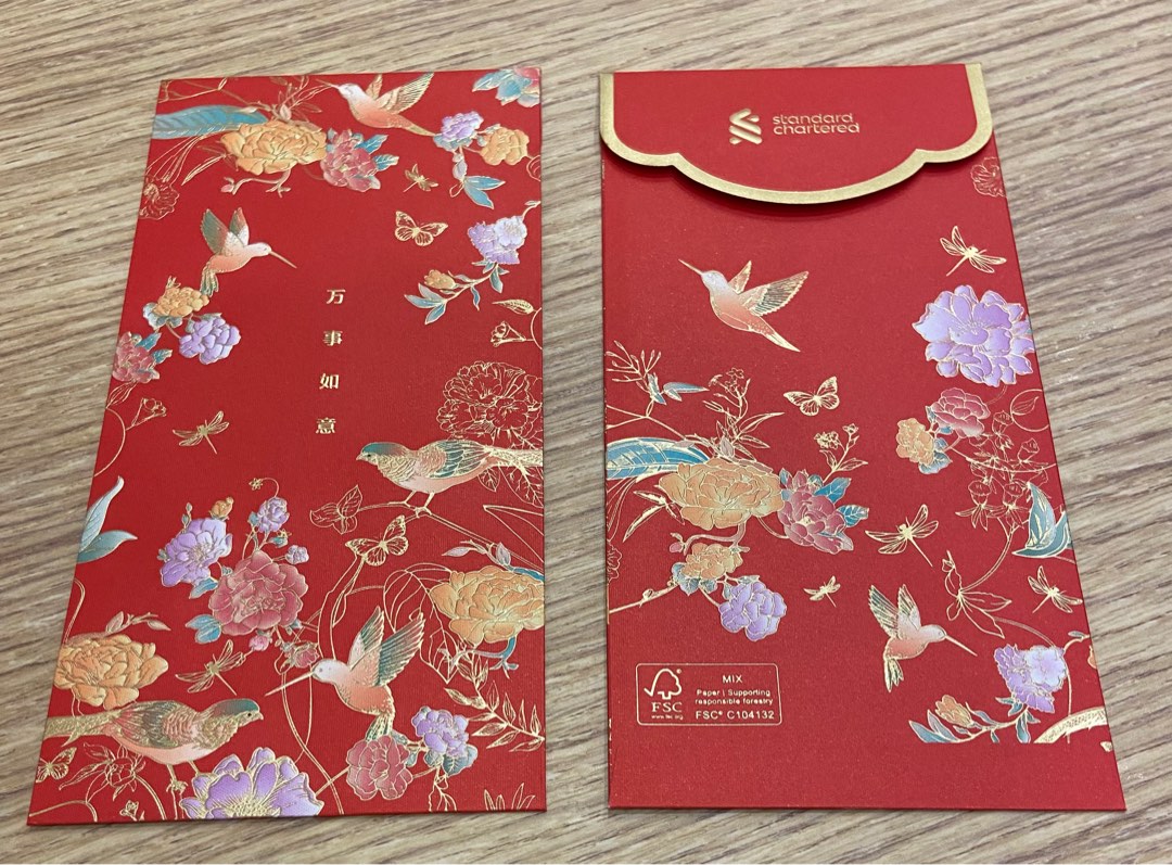 Standard Chartered red packets 2025, Hobbies & Toys, Stationery & Craft ...