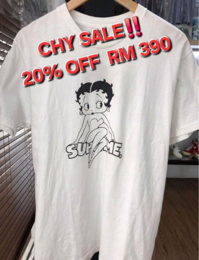 Supreme x Betty Boop, Men's Fashion, Tops & Sets, Tshirts & Polo Shirts on Carousell