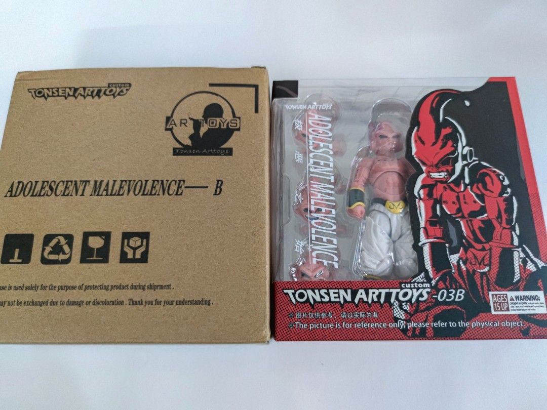 Tonsen arttoys kid evil buu version A/B dragon ball shf 1/12 scale ...