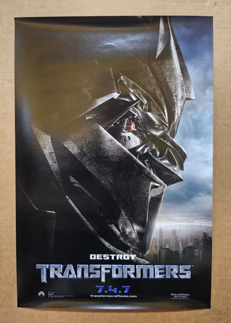 TRANSFORMERS MEGATRON (2007) ORIGINAL PROMOTIONAL MINI MOVIE POSTER ...