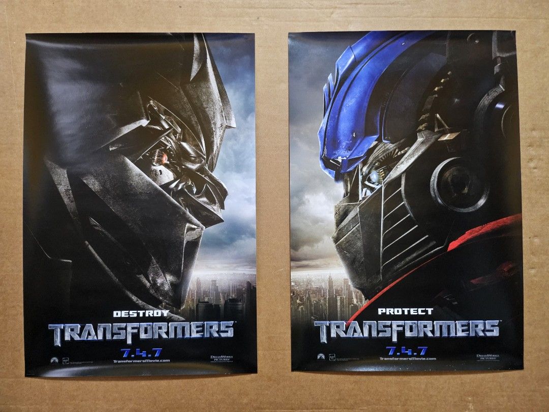 TRANSFORMERS OPTIMUS PRIME & MEGATRON (2007) ORIGINAL PROMOTIONAL MINI ...