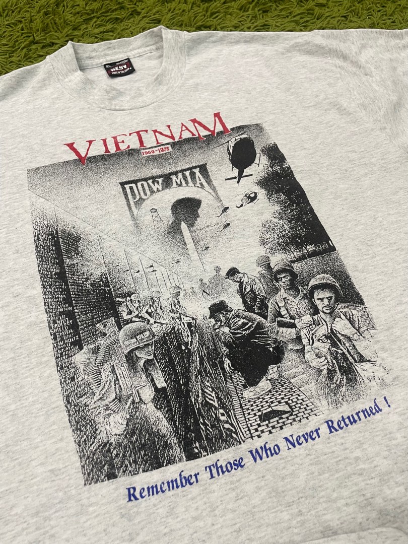 Vintage 90s POW MIA VIETNAM WAR, Men's Fashion, Tops & Sets, Tshirts & Polo Shirts on Carousell