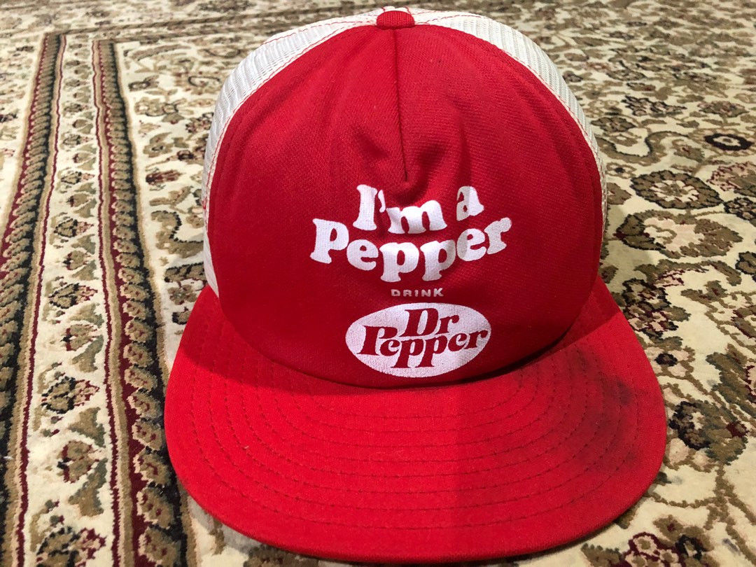 Vintage hat DR.PEPPER 2 WARNA, Men's Fashion, Watches & Accessories ...