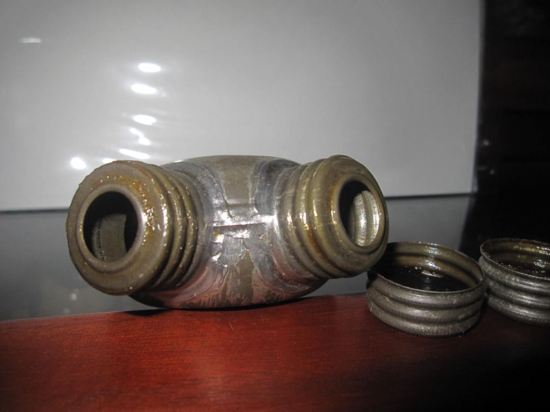 WW2 Soviet USSR Russian Mosin Rifle Two-Spout Oiler Oil Flask & Star ...