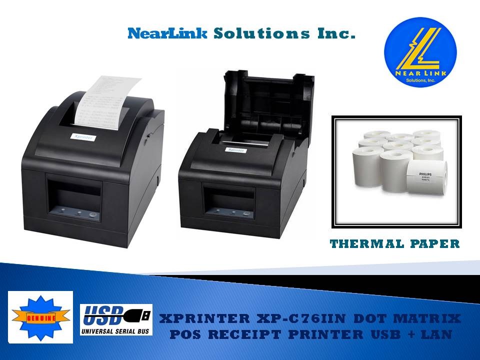Xprinter XP-C76IIN DOT MATRIX RECEIPT PRINTER WITH AUTO CUTTER ...